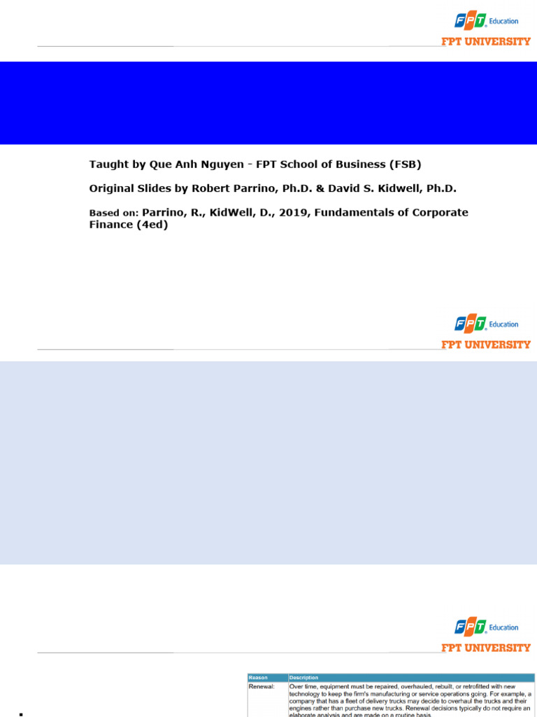 SS10 Chapter 10 v0-FIN202 | PDF | Capital Budgeting | Net Present Value