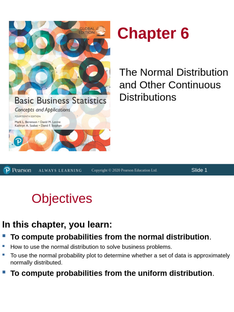 Chapter 6 MAS202 - ST | PDF | Normal Distribution | Probability Distribution