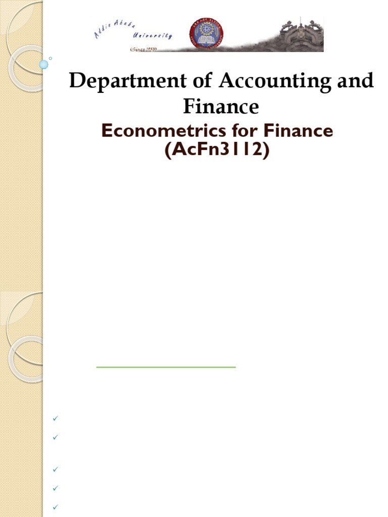 Chap1_Econometrics | PDF | Econometrics | Statistics Chap1_Econometrics | PDF | Econometrics | Statistics