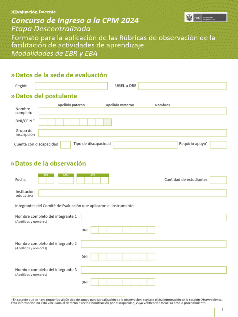 11729033328formato Rúbrica de Observación EBR y EBA 2024 | PDF | Evaluación | Aprendizaje