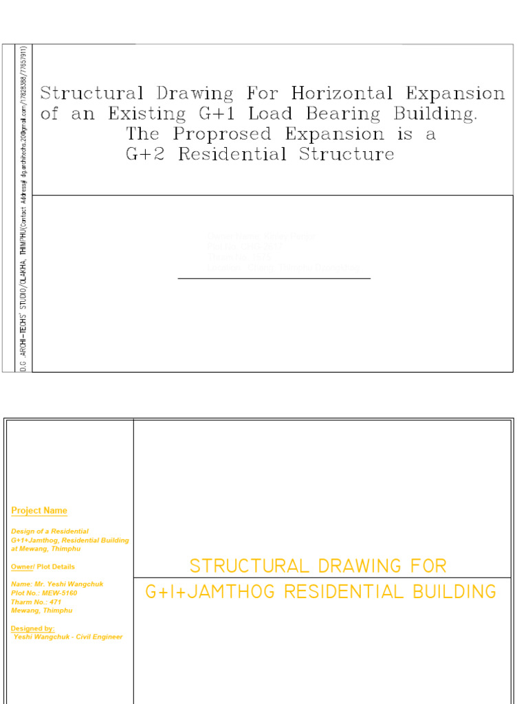 Mewang Thimphu Structure | PDF | Concrete | Building Engineering