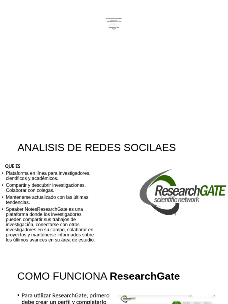 Guía de ResearchGate para Académicos | PDF | Edad de información | Internet