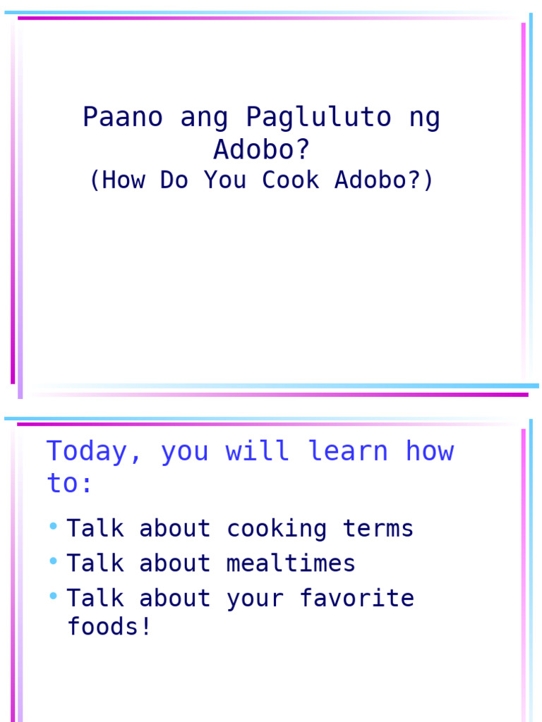 Adobo | PDF