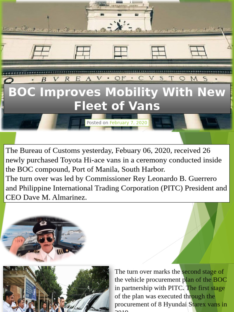 BOC Improves Mobility With New Fleet of Vans: Posted On | PDF