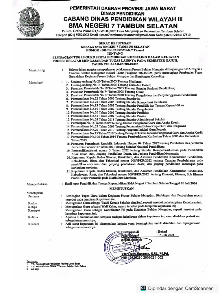 SKBM Tapel 2024-2025 | PDF