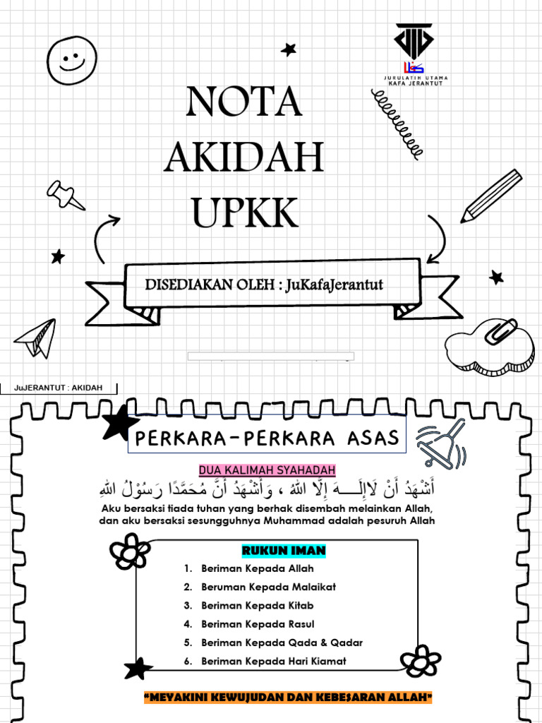 Nota Akidah Upkk (Rumi) | PDF