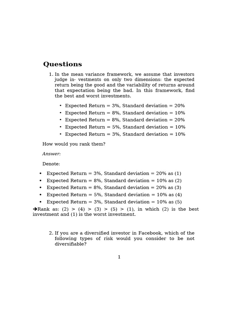 Finance_Second Assignment | PDF | Investing | Economies