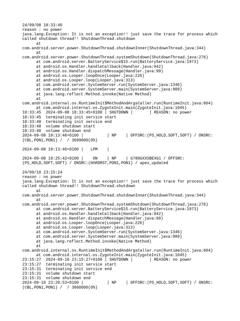 Power Off Reset Reason Backup Pdf Java Programming Language Object Oriented Programming
