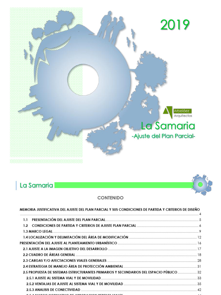 Ajuste del Plan Parcial La Samaria | PDF | Urbanismo | Planificación urbana