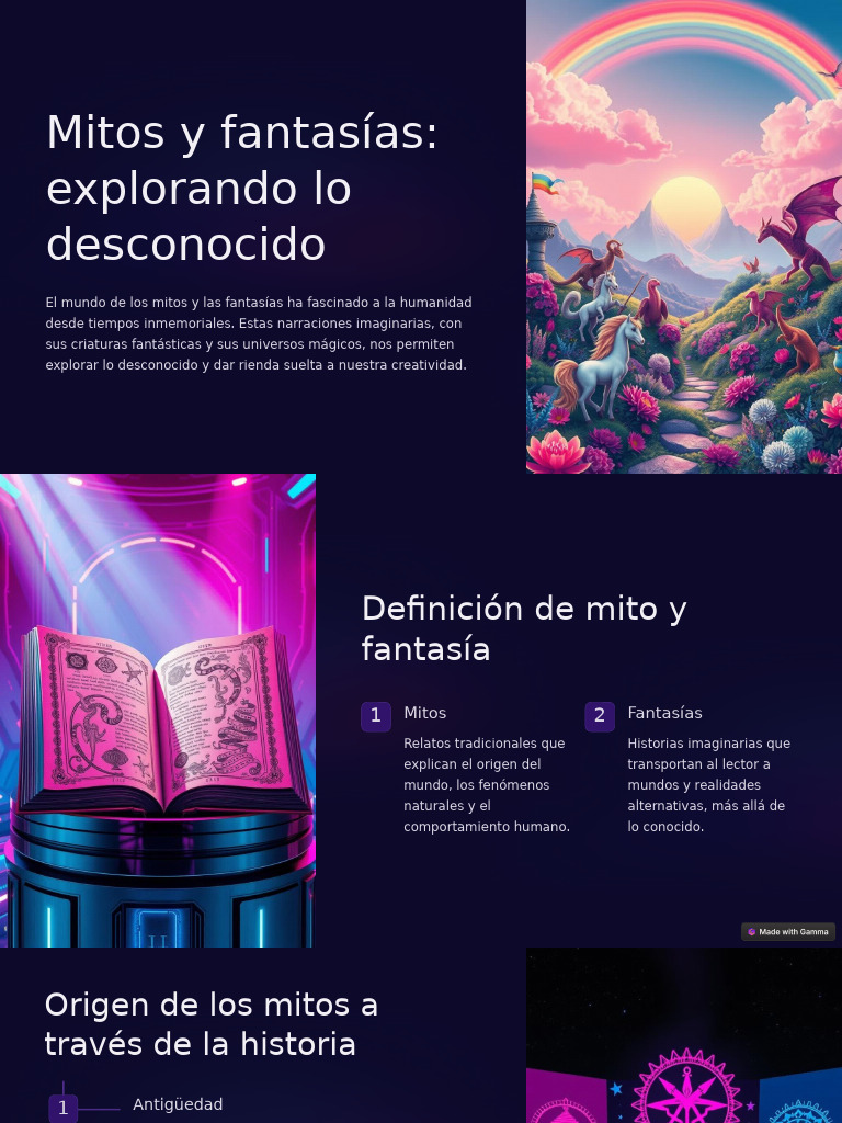 Mitos y Fantasias Explorando Lo Desconocido | PDF | Leyendas | Continuar