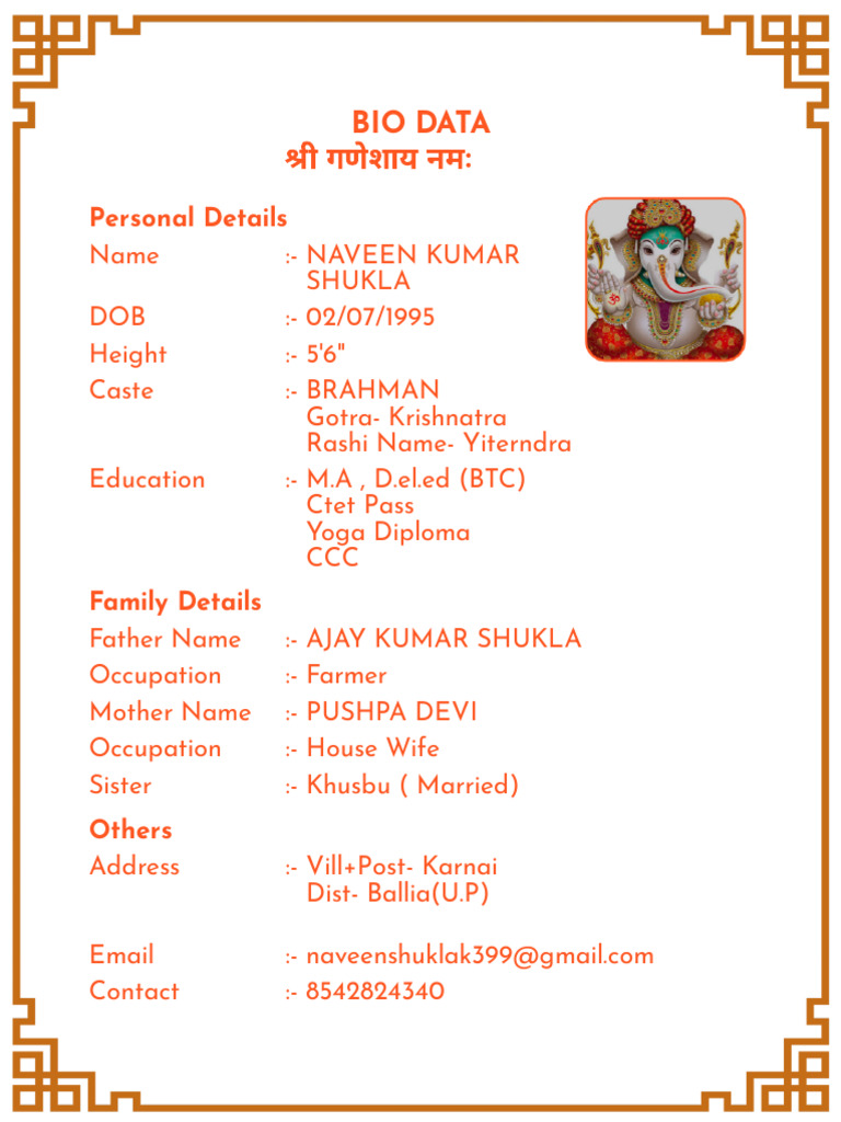 Biodata 6 | PDF