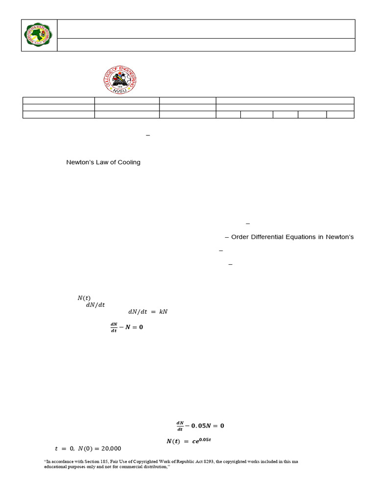 Module 4 First Order Equation Application Pdf Electrical Network 8604