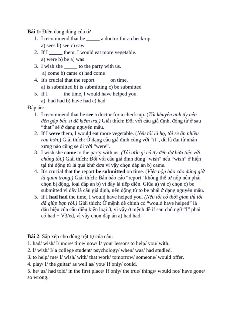 BT Subjunctive Mood | PDF