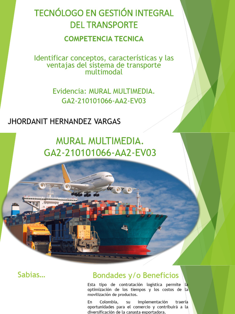 Evidencia GA2-210101066-AA2-EV03. Mural Multimedia | PDF | Transporte | Logística