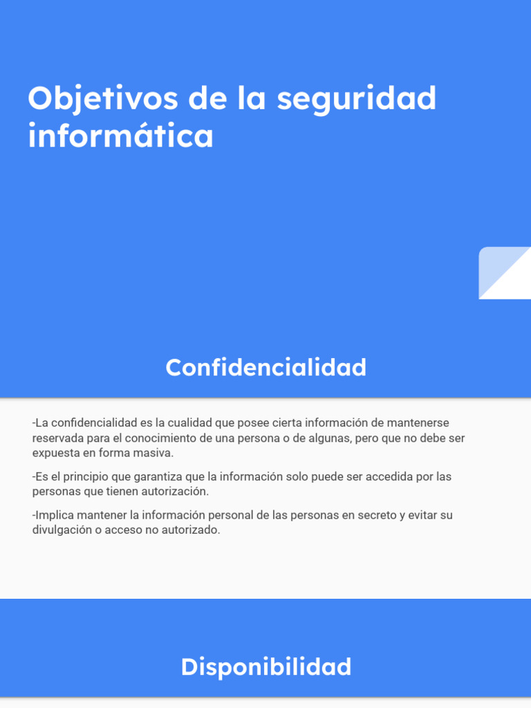 Objetivos Seguridad Informatica Victor | PDF | La seguridad informática | Seguridad
