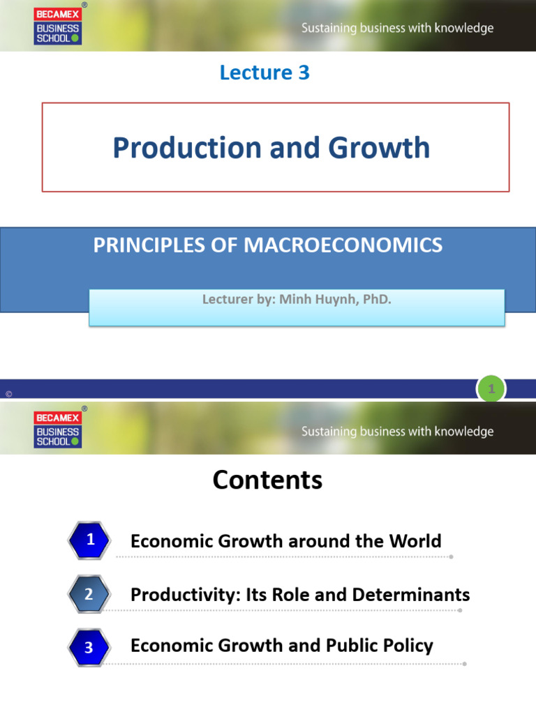 Macro Lecture03 (2) | PDF | Economic Growth | Production Function