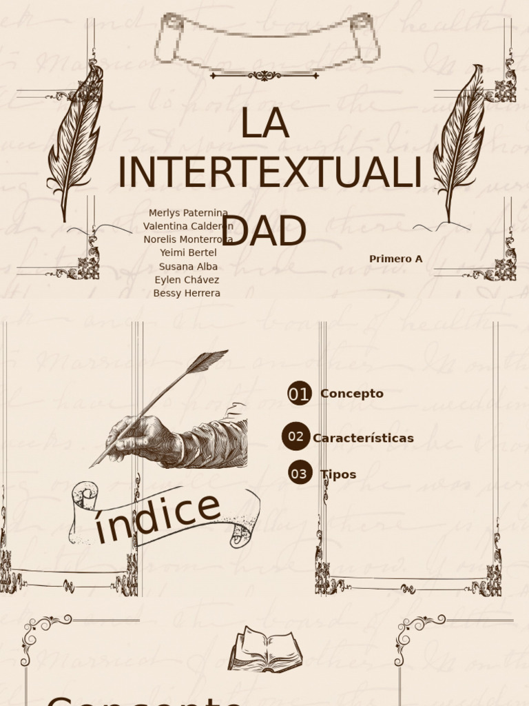 Presentación INTERTEXTUALIDAD | PDF