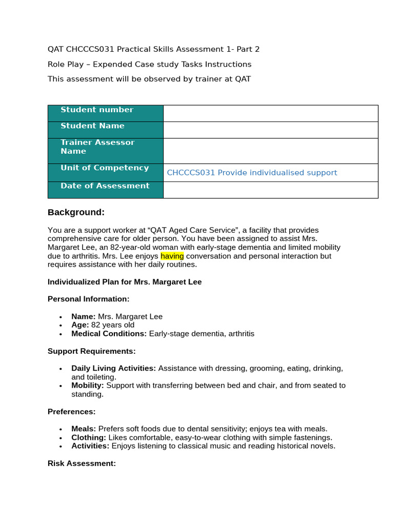 CHCCCS031 Practical Skills Part 2 | PDF | Urinary Incontinence | Oral ...