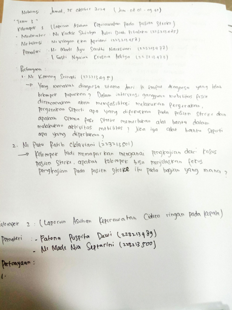 Notulensi Temu 3 | PDF