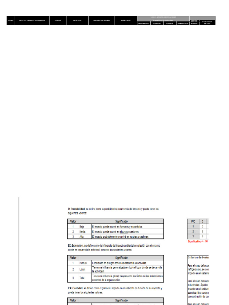 P-16 F10 Matriz AIA para Empresas Contratistas V0 | PDF