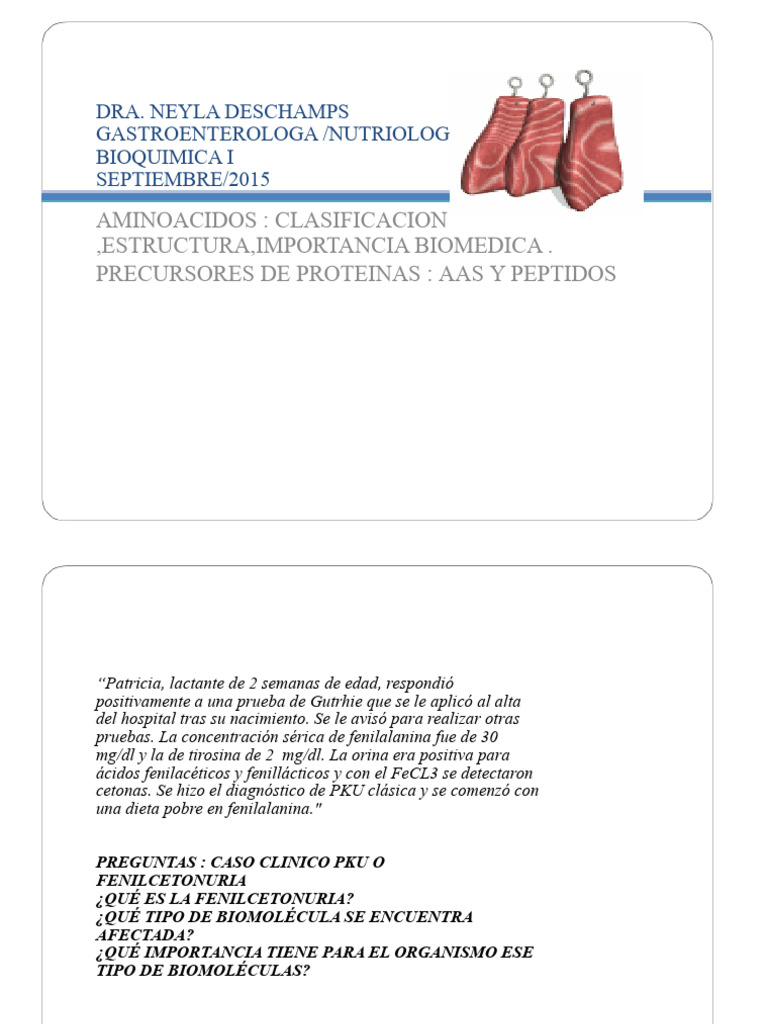Aas y Peptidos para BI - PPTX 1 PDF | PDF | Aminoácidos | Péptido