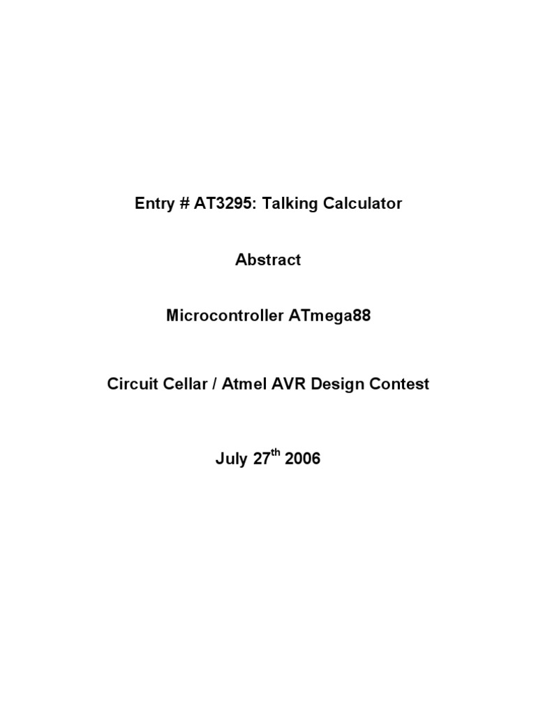 PDF For Talking Calculator | Download Free PDF | Calculator | Codec