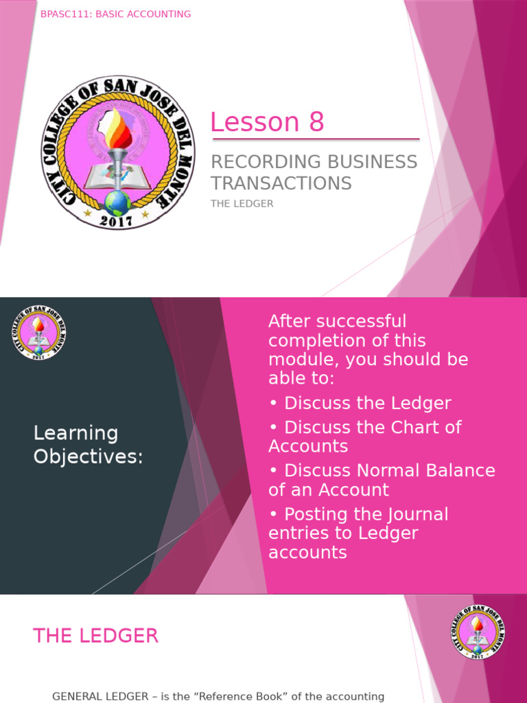 Basic Accounting Lesson 8 | PDF | Expense | Depreciation