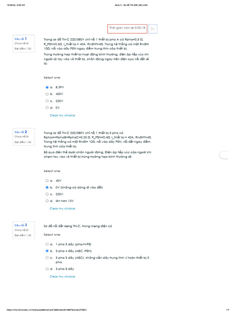 Quiz 3 - Sơ Đ TN 20đ - Bk-Lms-Lan2 | PDF