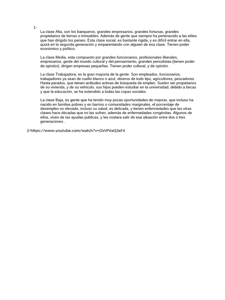 Análisis de Clases Sociales | PDF | Ciencias sociales | Salud y bienestar