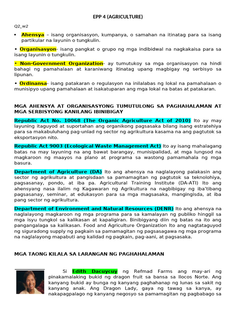 Epp q2-w2 Handout | PDF