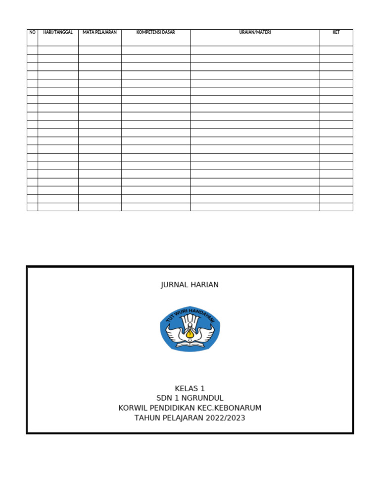 Form Jurnal Mengajar | PDF