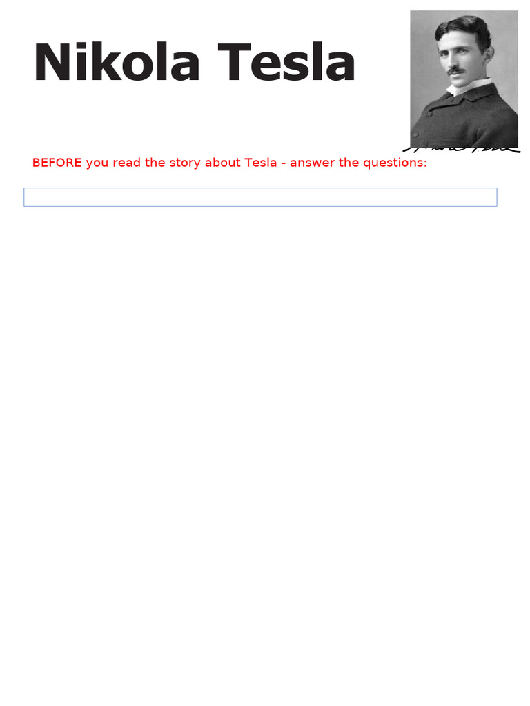 Leo Barrera - Nikola Tesla Workshop | PDF | Nikola Tesla | Electrical ...