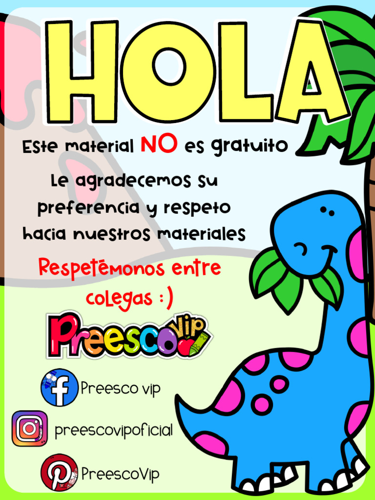 1 Abecedario Dinos Preesco Vip | PDF | Juegos y actividades