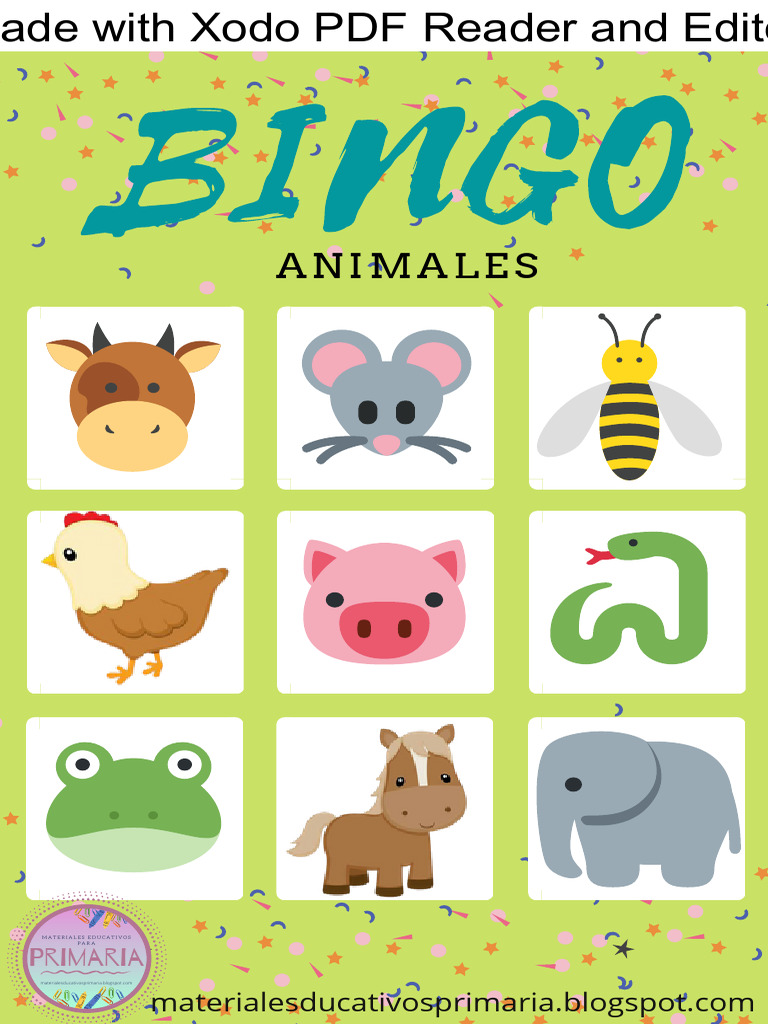 Bingo Animales | PDF