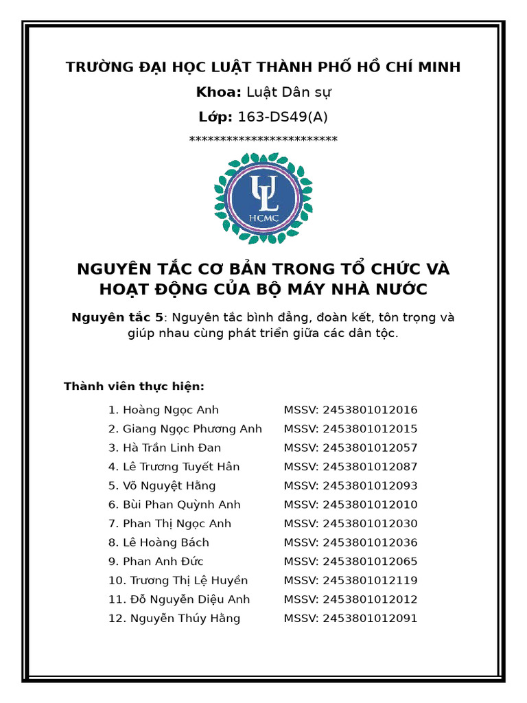 BT LHP Bản chính | PDF