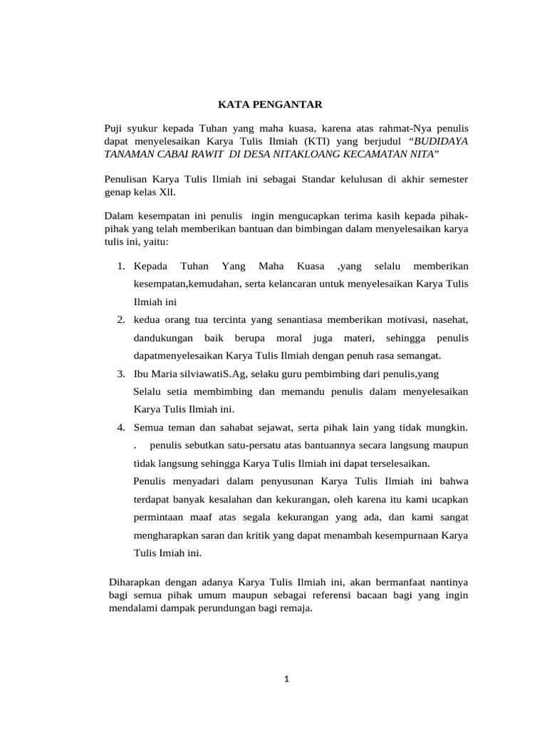 KARYA TULIS ILMIAH-1 Eman | PDF