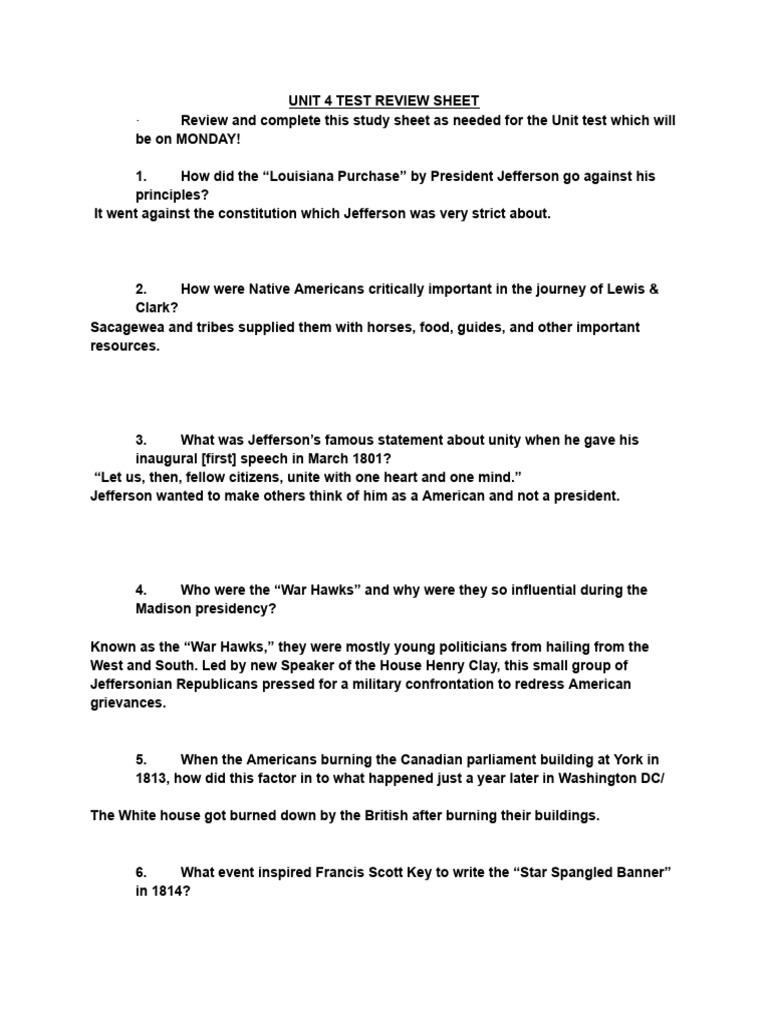 Social_Studies_review | PDF | Thomas Jefferson | Cherokee