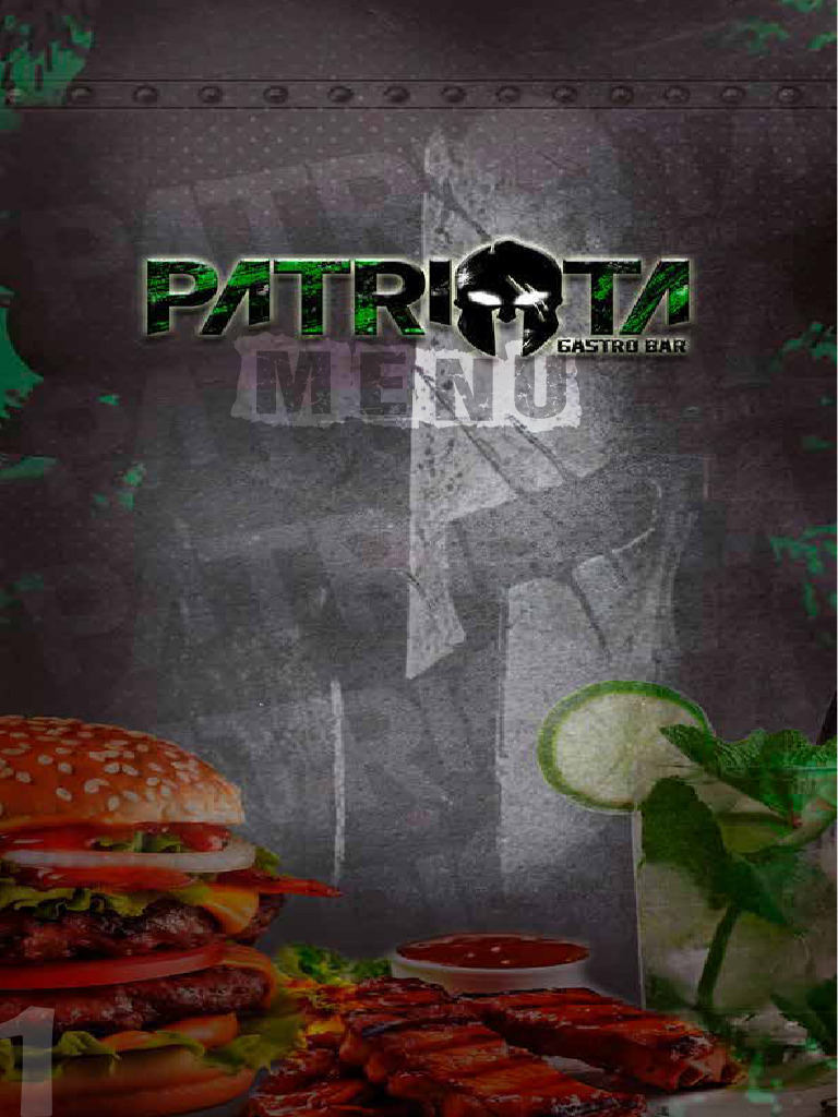 Menu Patriota Gastro Bar. | PDF | Salsa | Cocina