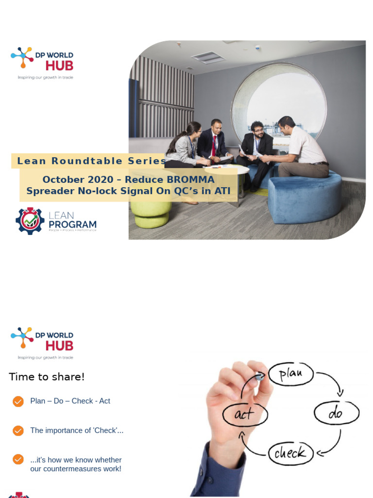 BROMMA Spreader Fault Reduction Plan | PDF