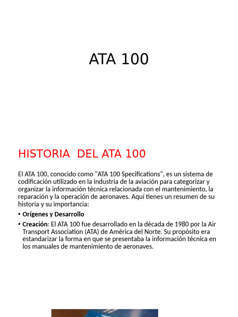 Codigo ATA-100 | PDF | Avión | Aeronave