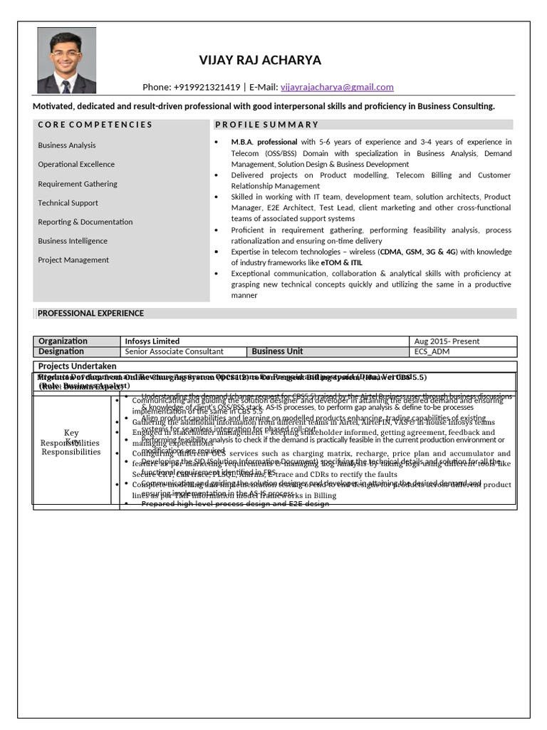 Vijay Raj Acharya Resume | PDF | Project Management | Business Analysis