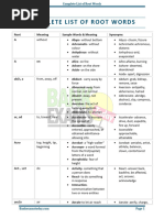Word Roots Membean ALL | PDF