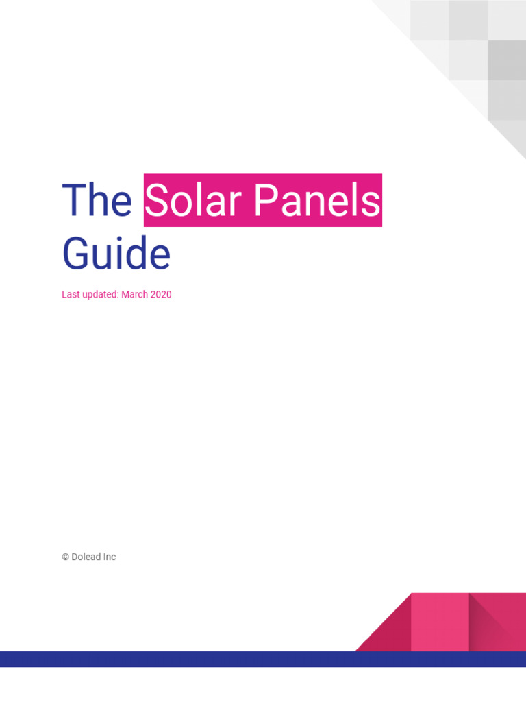 Solar+Panels+guide+US | PDF | Photovoltaics | Photovoltaic System