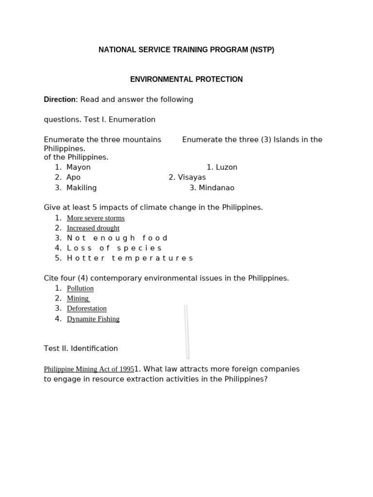NSTP | PDF | Climate Change | Natural Environment