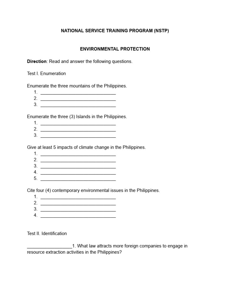 NSTP | PDF | Climate Change | Natural Environment