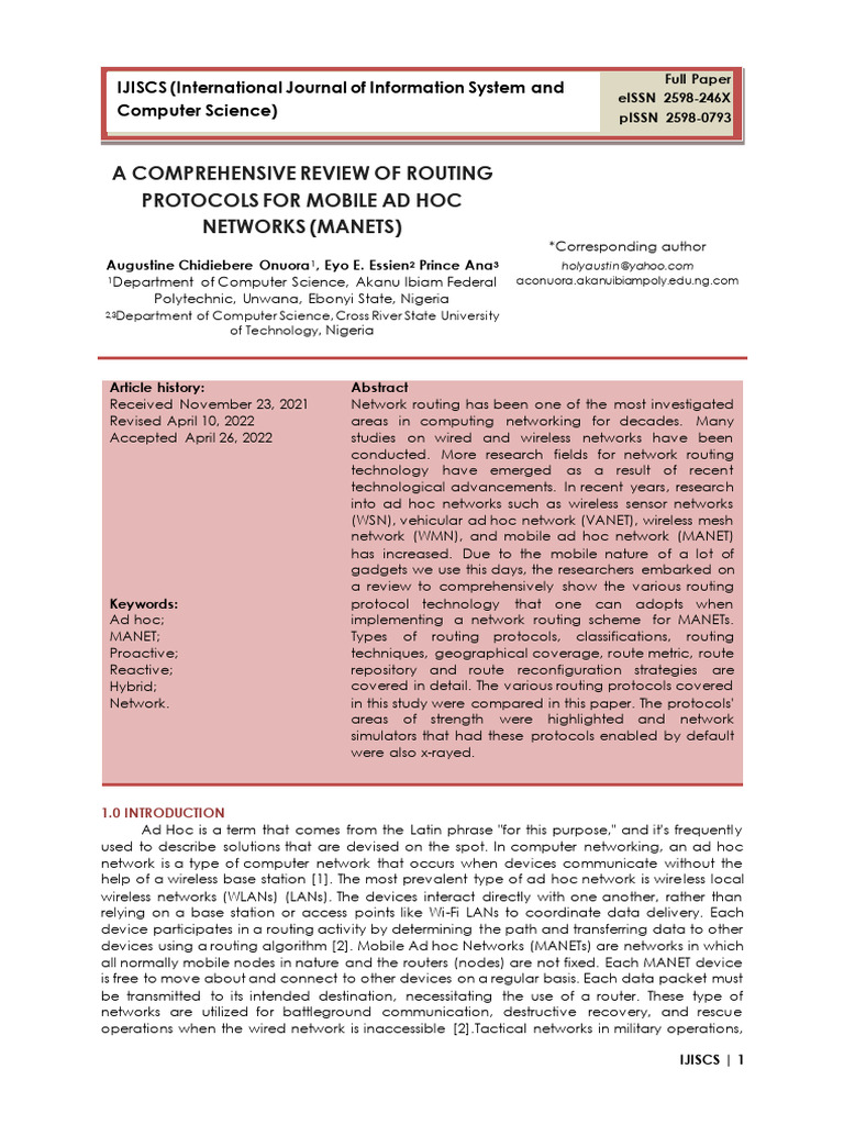 TUGASKU | PDF | Routing | Wireless Ad Hoc Network