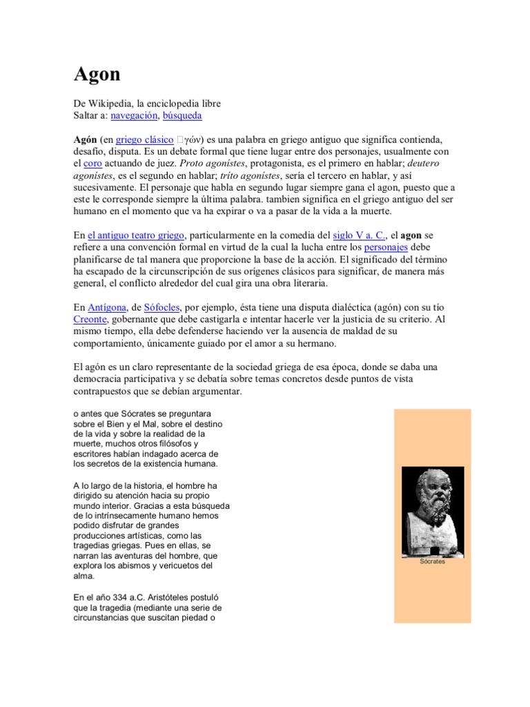 Agon | PDF | Tragedia griega | Science