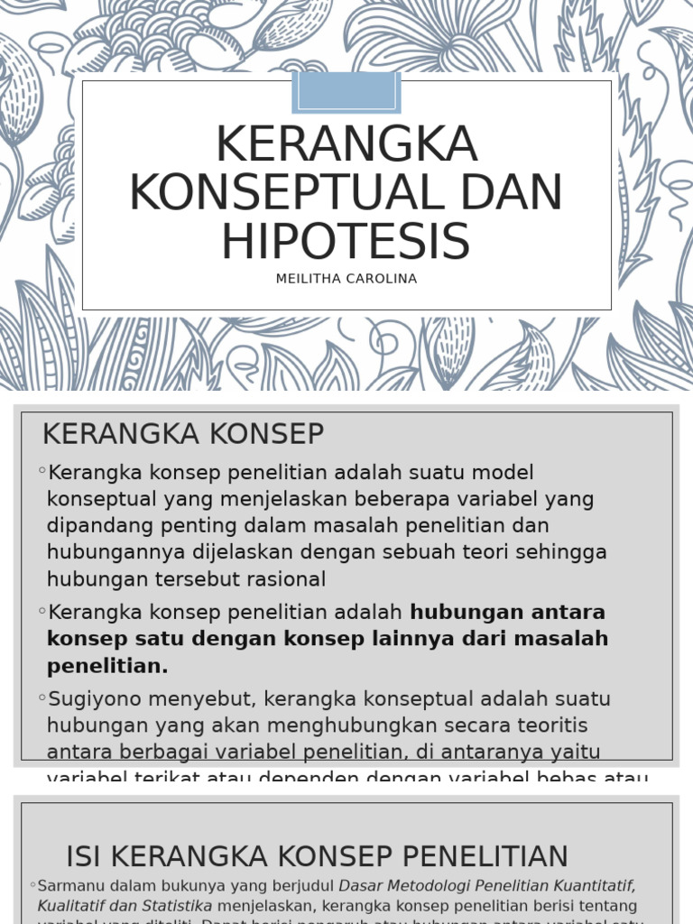 Kerangka Konseptual dan Hipotesis Penelitian | PDF