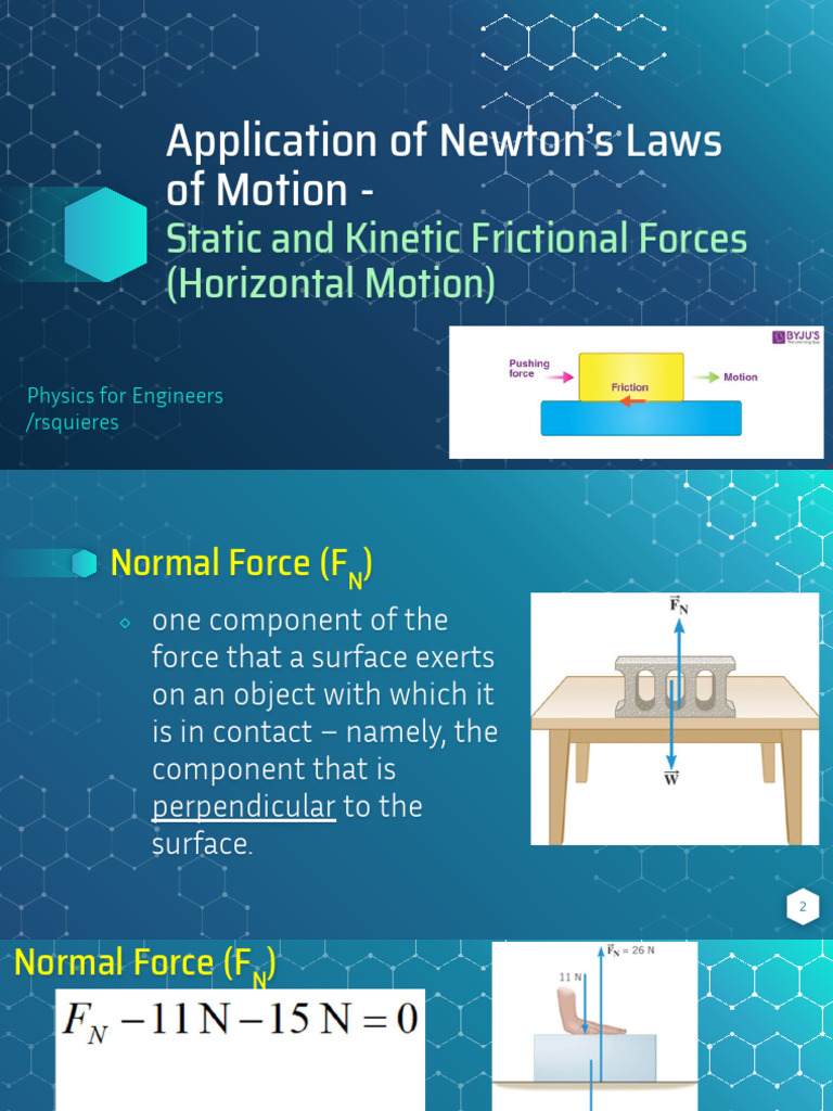 NLM-Static & Kinetic Frictional Forces (Horizontal Motion) | PDF | Friction | Force
