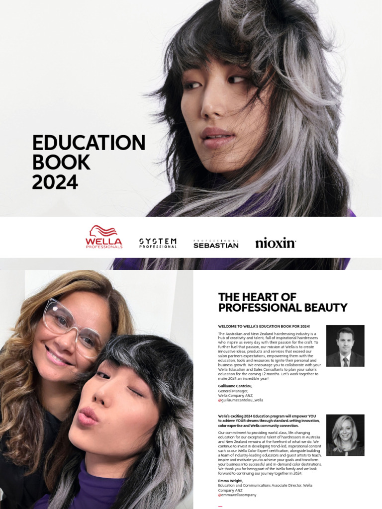 Wella Professionals 2024 Education Book_ANZ | PDF | Hairdresser